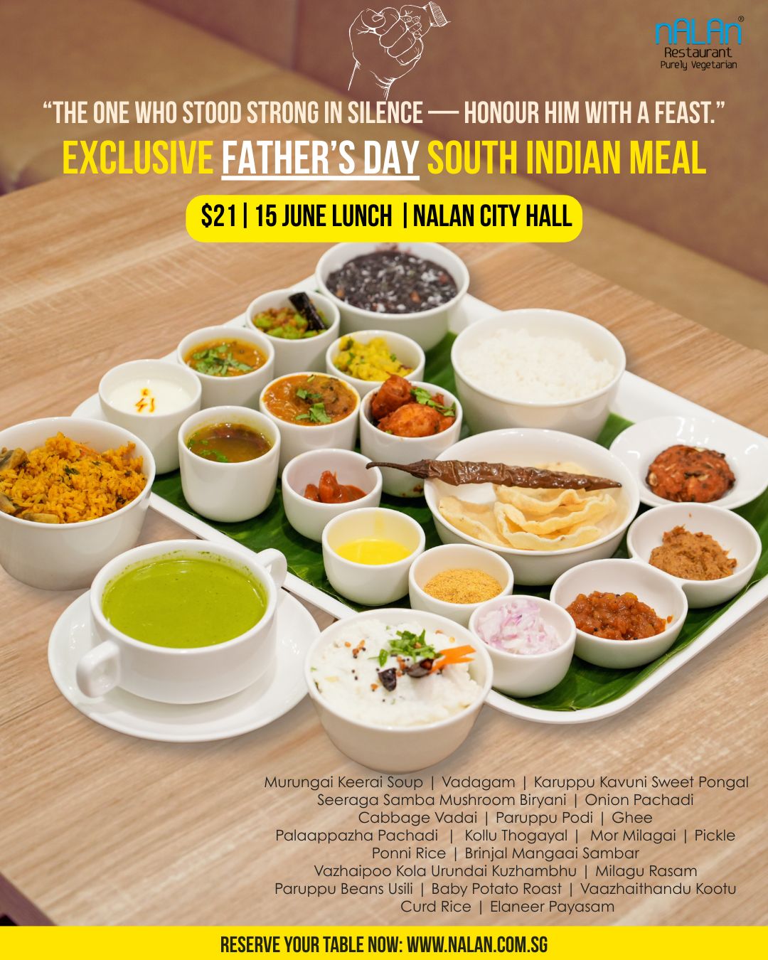 A Royal South Indian Feast for Father’s Day at Nalan Restaurant - Pure ...